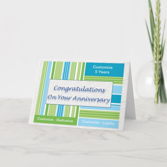 Employee Anniversary Card Zazzle