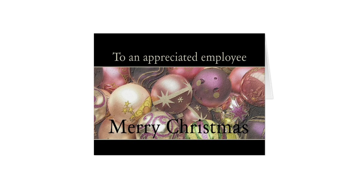 Employee appreciation Christmas Card | Zazzle