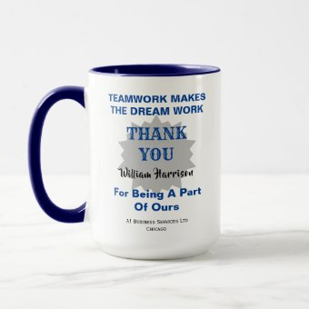 Employee Appreciation Personalized Mug | Zazzle
