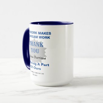 Employee Appreciation Personalized Mug | Zazzle