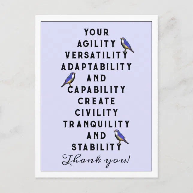 Employee Appreciation Postcard | Zazzle