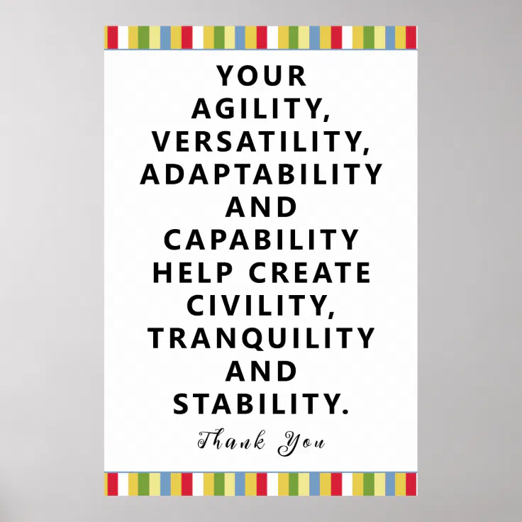 Employee Appreciation Poster | Zazzle