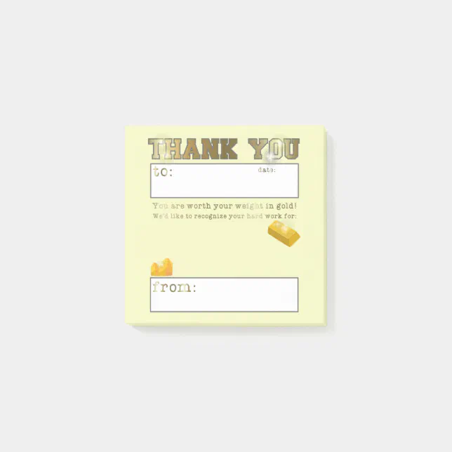 Employee Appreciation Shout Out Recognition Post-it Notes | Zazzle