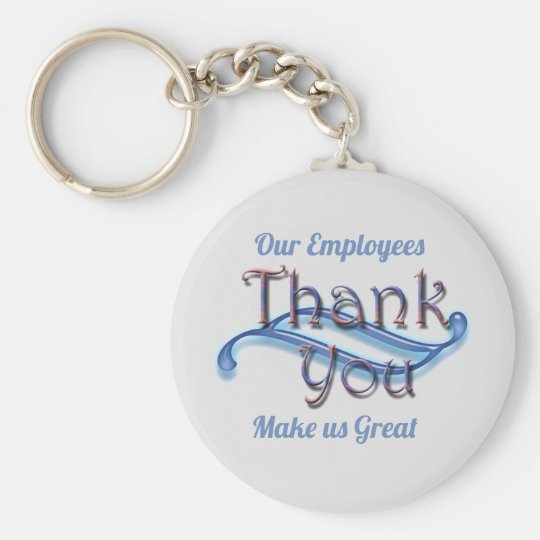 Employee Appreciation Token Pastel Thank You Keychain | Zazzle.com