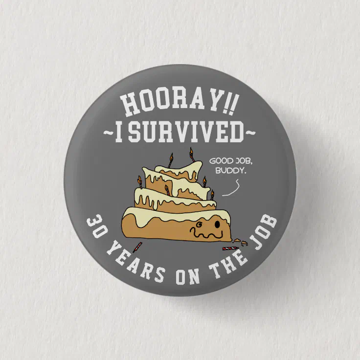 Employee Appreciation Work Anniversary Custom Button | Zazzle