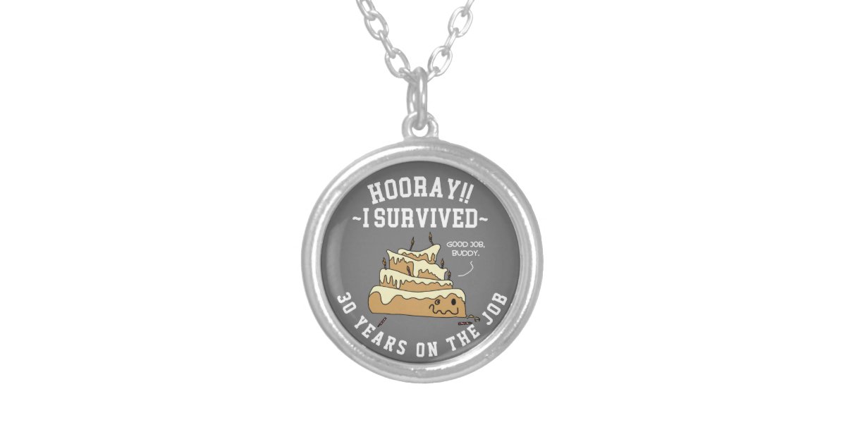 Employee Appreciation Work Anniversary Custom Silver Plated Necklace ...