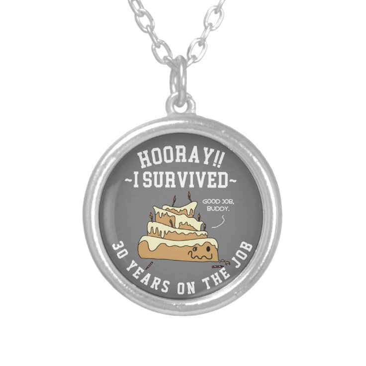 Employee Appreciation Work Anniversary Custom Silver Plated Necklace ...