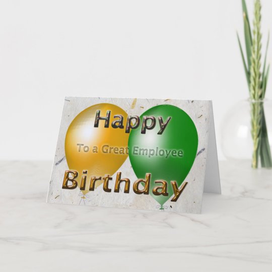 Employee Happy Birthday Card | Zazzle.com