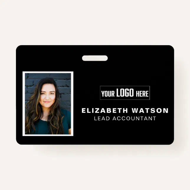 Employee ID Custom QR Code With Your Logo Company Badge | Zazzle
