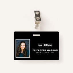 Employee ID Custom QR Code With Your Logo Company Badge | Zazzle