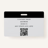 Employee ID Custom QR Code With Your Logo Company Badge | Zazzle