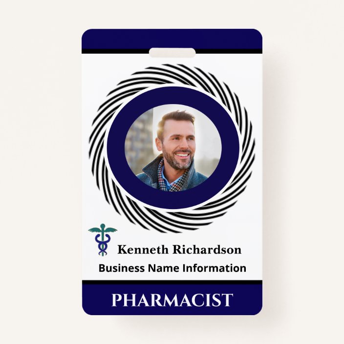 Employee ID Identification Card Photo Custom Badge | Zazzle