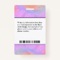 Employee Logo Bar Code Photo Name Custom Badge | Zazzle