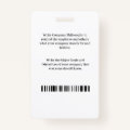 Employee Logo Business Bar Code Card Custom Badge | Zazzle