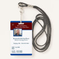 Employee Logo Business Bar Code Card Custom Badge | Zazzle