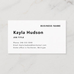 Employee Name with Company Logo QR Code Business Card | Zazzle