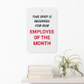 Employee of the Month Business Metal Sign | Zazzle