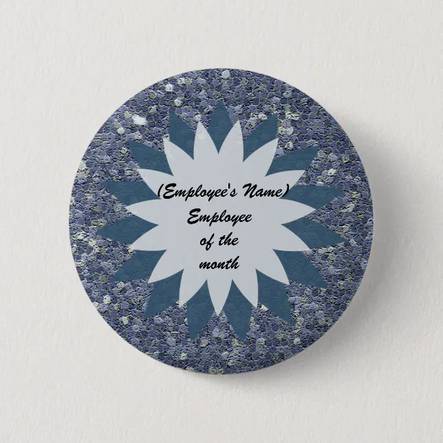 Employee of the Month Business Public Recognition Button | Zazzle