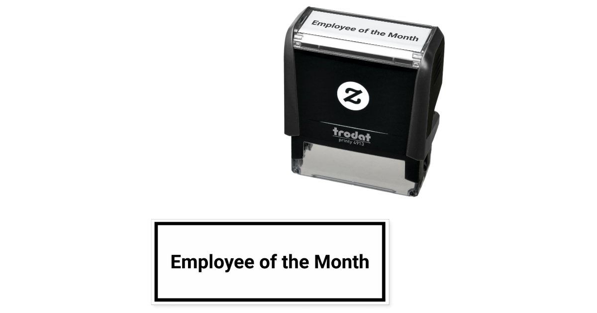 Employee of the Month Business Self-inking Stamp | Zazzle