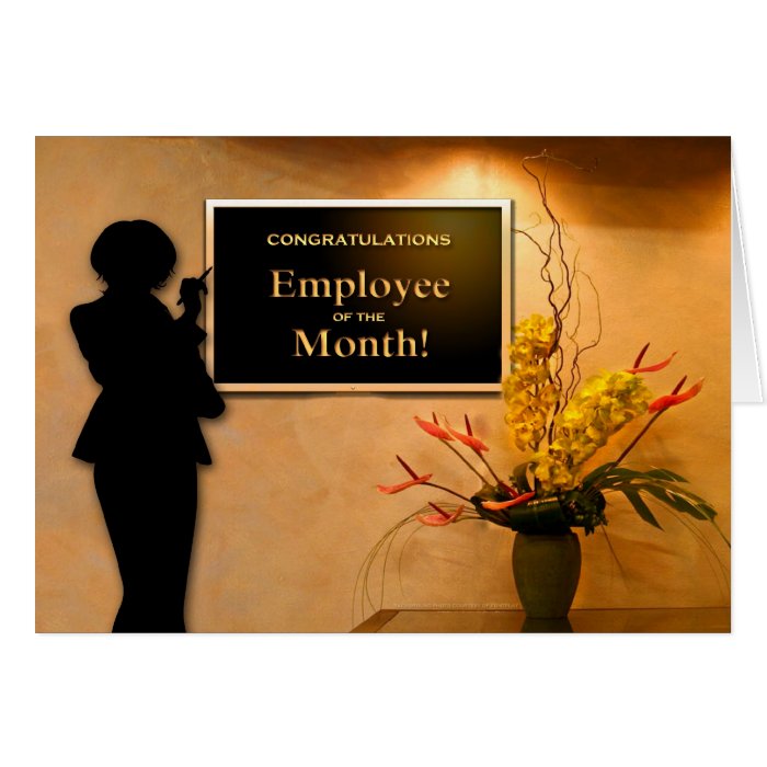 Employee of the Month Congratulations Card | Zazzle