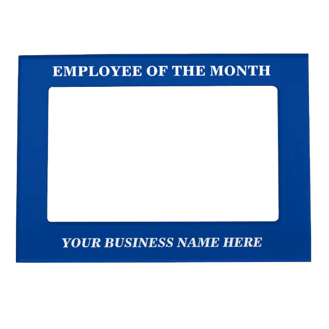 Employee of the month custom picture frame magnet | Zazzle