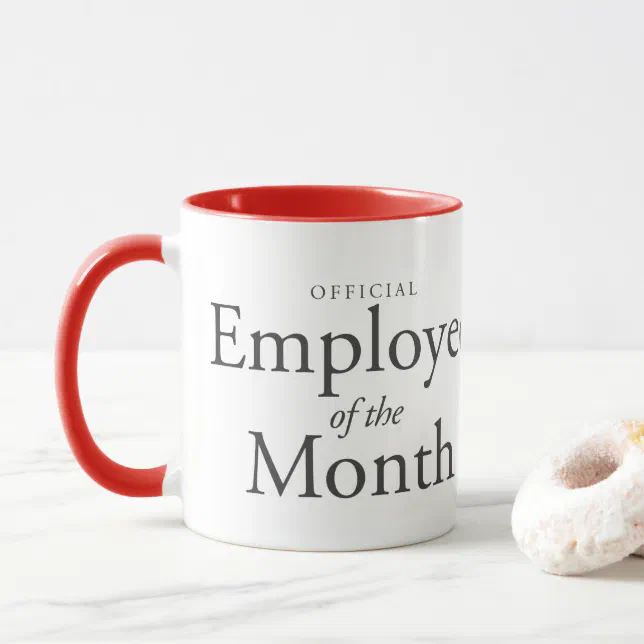 Employee of the Month on Jumbo Mug | Zazzle