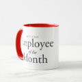 Employee of the Month on Jumbo Mug | Zazzle