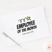 Employee of the month stickers | Zazzle
