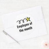 Employee of the month worker appreciation stickers | Zazzle