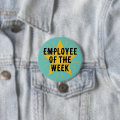 Employee of the week Star Worker Boss badge Button | Zazzle