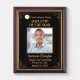 Employee of the Year custom Photo | Golden frames Award Plaque | Zazzle