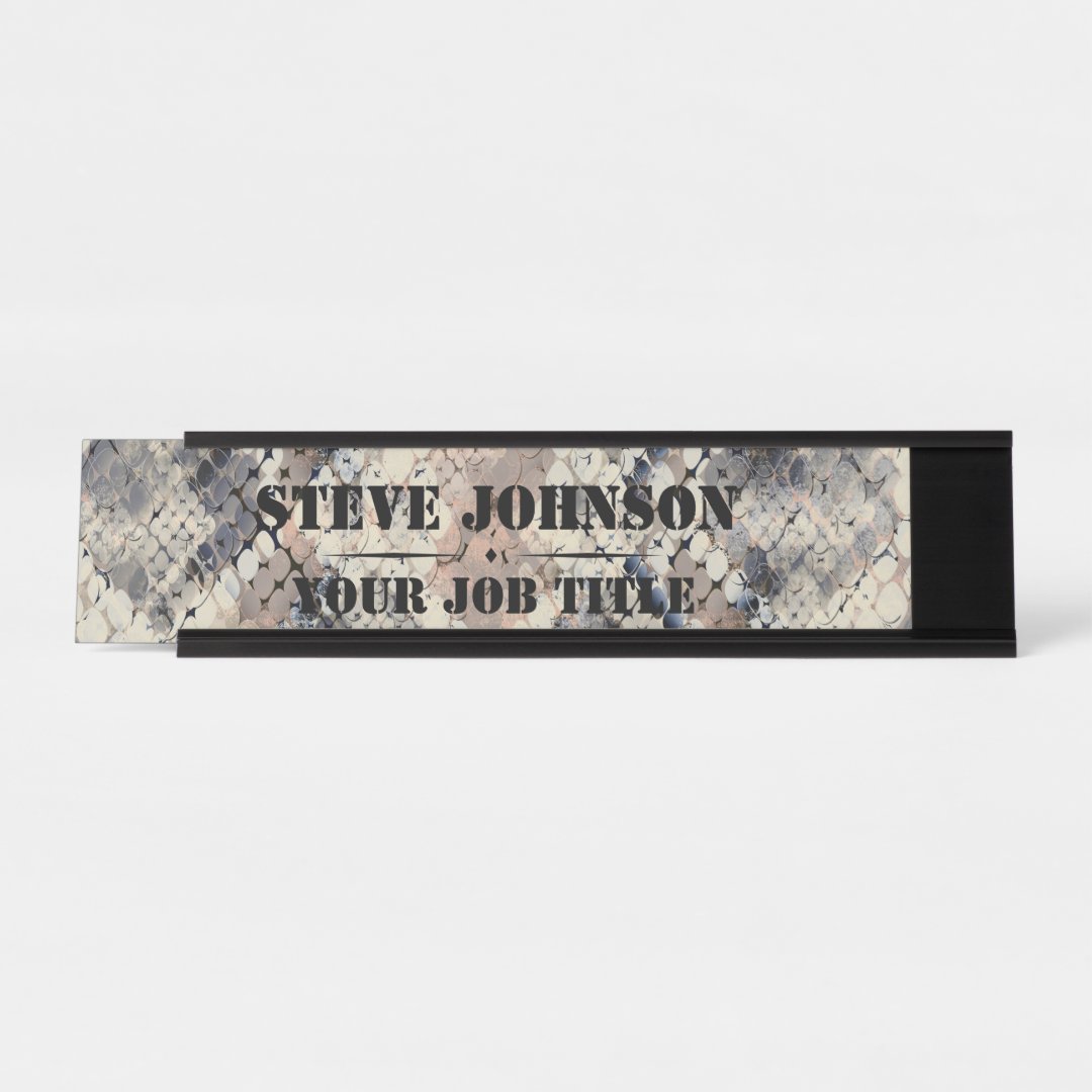 employee, office, co-worker, title, position desk name plate | Zazzle