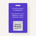 EMPLOYEE PHOTO BADGE QR Code Barcode Baker Donuts | Zazzle