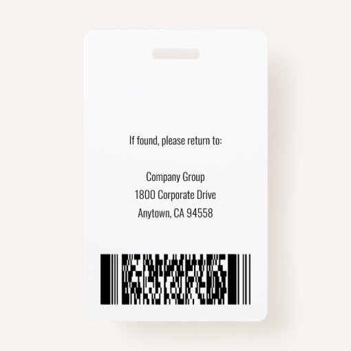 Employee Photo ID Journalist Press Pass Badge | Zazzle