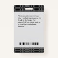 Employee Photo Logo Bar Code Name Custom Badge | Zazzle