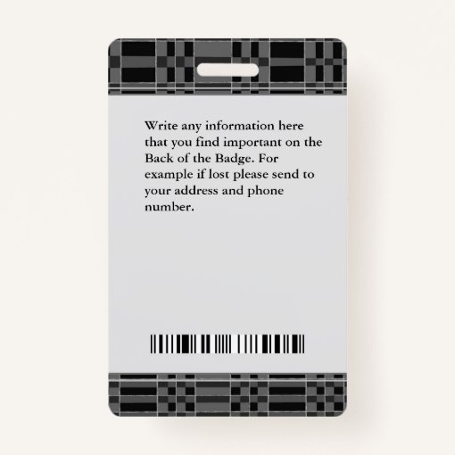 Employee Photo Logo Bar Code Name Custom Badge | Zazzle