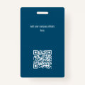 Employee Photo Name and Title QR Code Badge | Zazzle