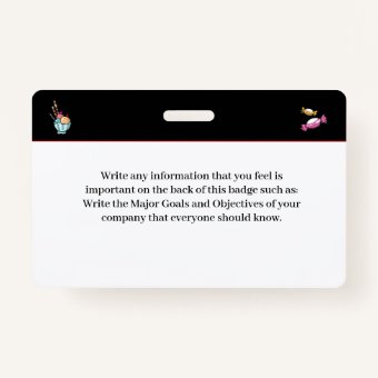 Employee Photo QR Code ID Identification Custom Badge | Zazzle