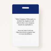 Employee Photo Signature Logo Name Custom ID Badge | Zazzle