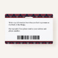 Employee Press Pass Photo Logo ID Card Name Custom Badge | Zazzle
