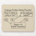 Employee Problem Solving Flowchart Human Resources Mouse Pad | Zazzle