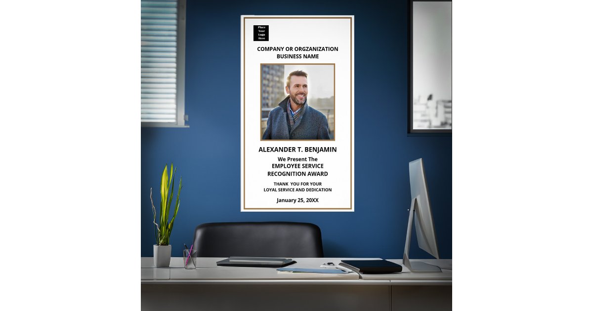 Employee Recognition Awards Logo Personalize Poster | Zazzle