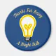 Employee Recognition Bright Light Bulb Thank You Magnet | Zazzle