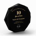 Employee years of service recognition logo Custom Acrylic Award | Zazzle
