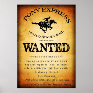 Pony Express Posters | Zazzle