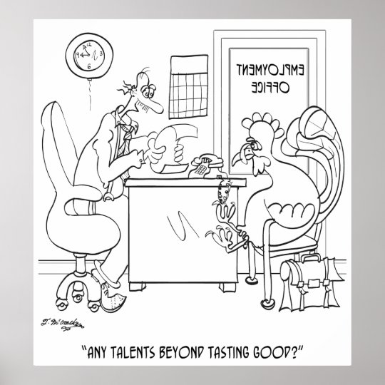 Employment Cartoon 9469 Poster | Zazzle.com