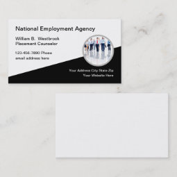 Employment Temp Agency Business Card | Zazzle