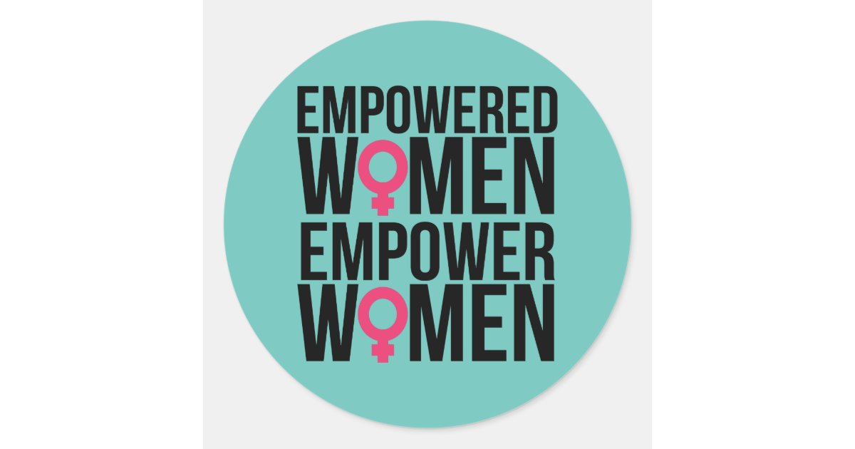Empower Women Classic Round Sticker | Zazzle
