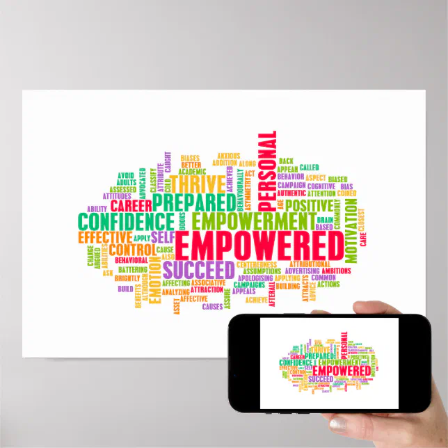 Empowered or Empowerment of Self as a Concept Poster | Zazzle