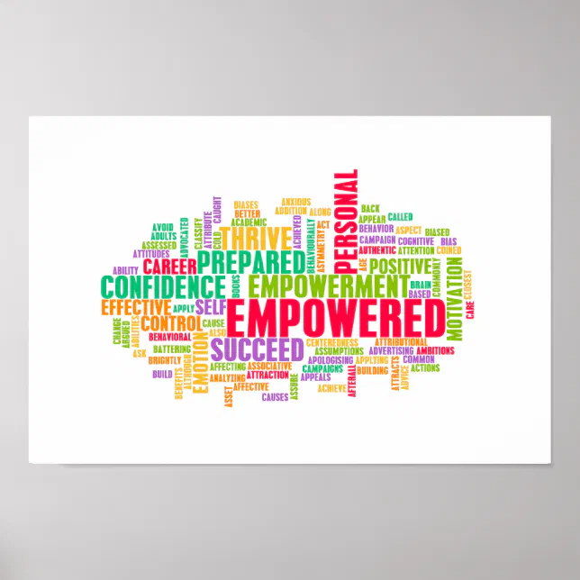 Empowered or Empowerment of Self as a Concept Poster | Zazzle